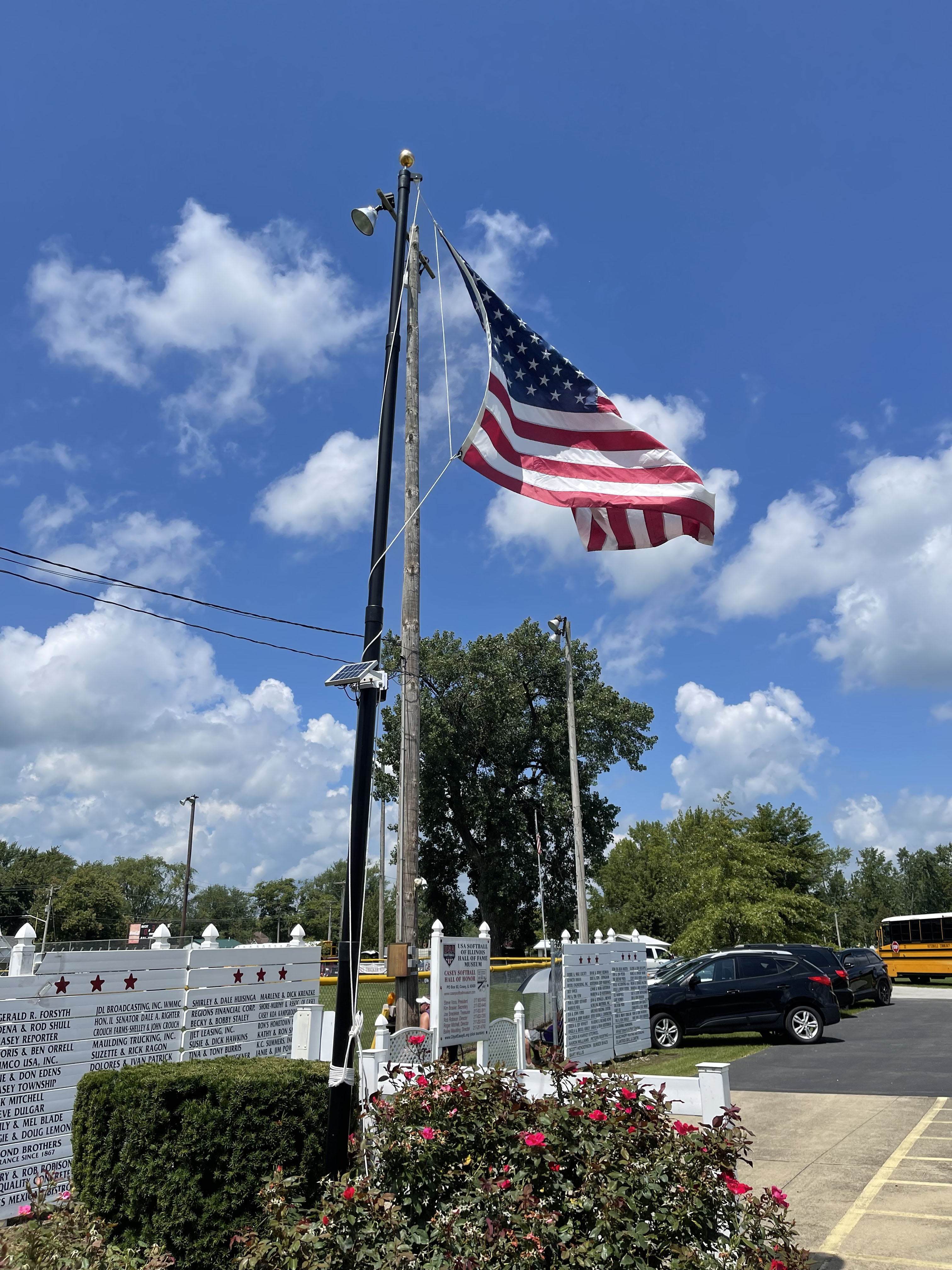 New Flagpole Usa Softball Of Illinois Hall Of Fame Museum